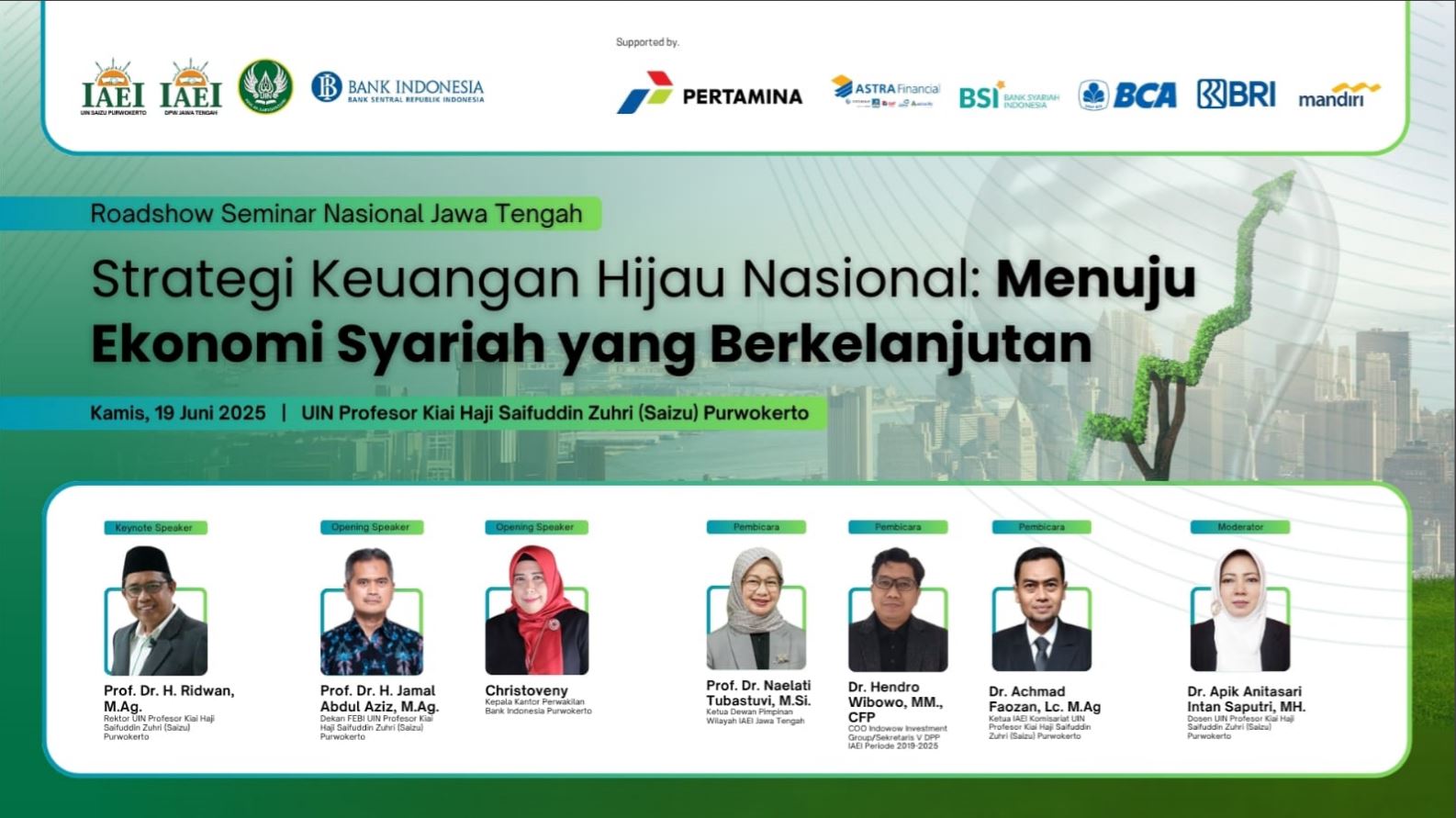 Seminar Nasional Keuangan Hijau: Sinergi Ekonomi Syariah untuk Masa ...